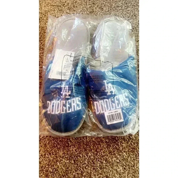 FOCO | Shoes | Focola Dodgers Xl Slippers Blue Official Mlb Merchandise ...
